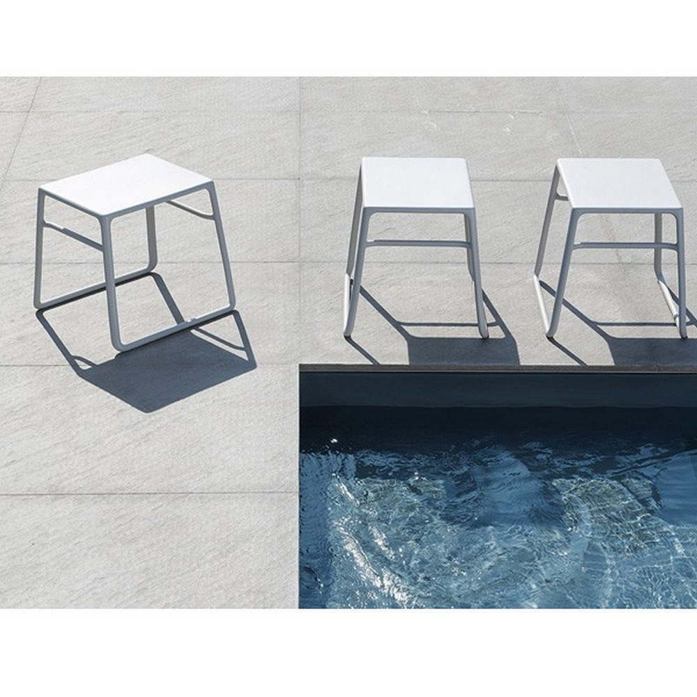 Table polypropylène et fibre de verre, traité anti-UV POP Blanc avec ...