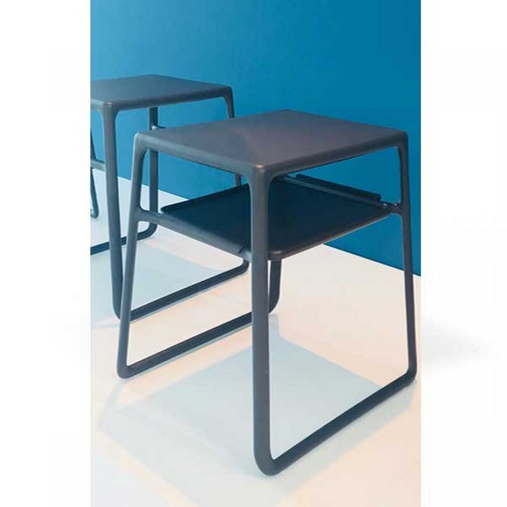 Table polypropylène et fibre de verre, traité anti-UV POP Antracite ...