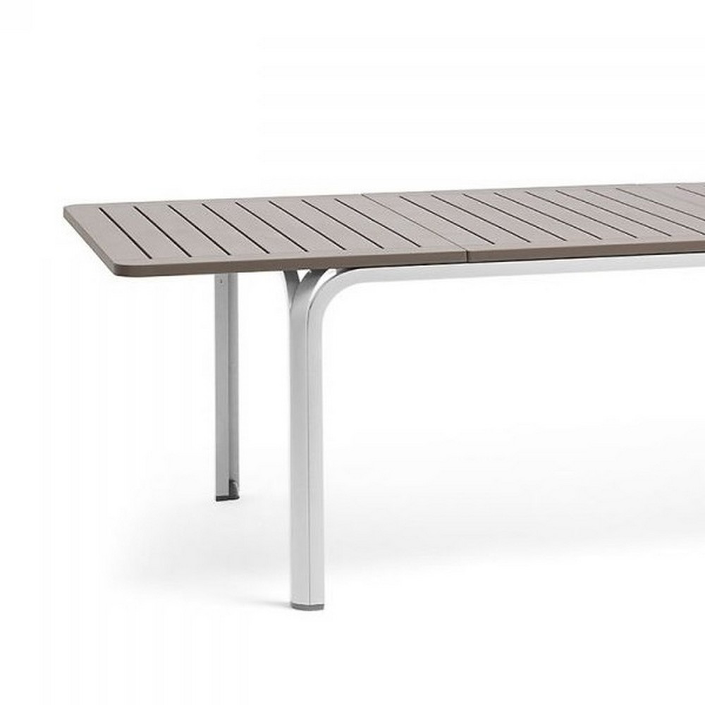 Table DurelTOP en polypropylène traité anti-UV ALLORO Blanc/Tortora ...