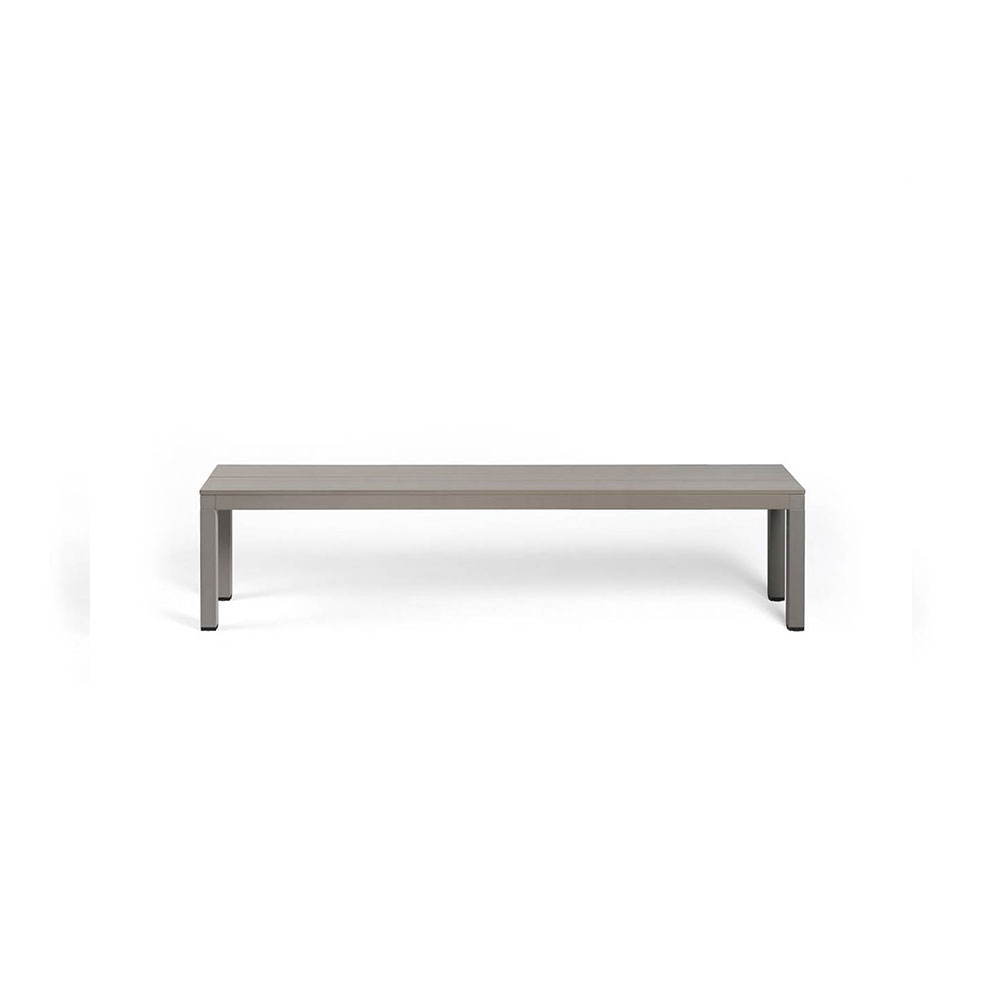 Banquette aluminium vernis RIO Tortora 47x195x34 cm