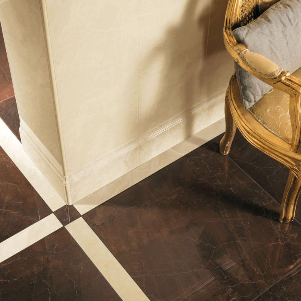 Grès rectifié brillant JW05 LUC SQ 60x60x0,9 cm