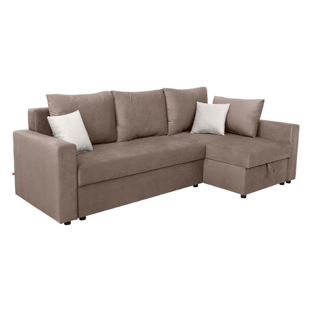 Canapé-lit angle réversible (1er montage) PRZEMEK IV Marron TRINITY 05 ...