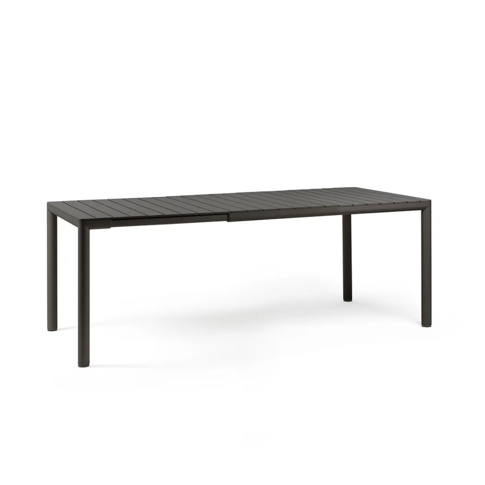 Table extensible en polypropylène TEVERE Antracite 147-211 cm