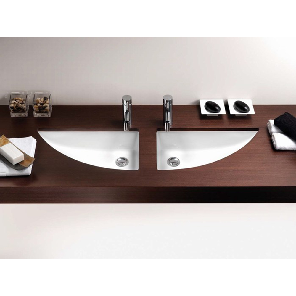 Vasque AGRES coin gauche blanc