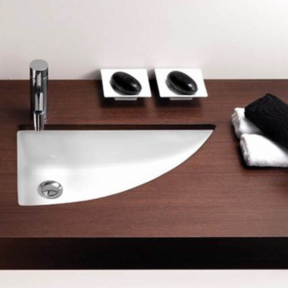 Vasque AGRES coin droit blanc