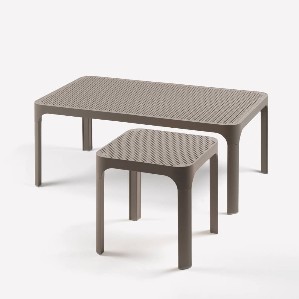 Table carrée en polypropylène NET Vert Menta 40 cm
